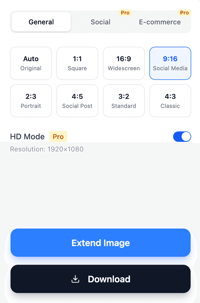 AI Image Extender - Subscription AI Image Extender & Uncrop Tool